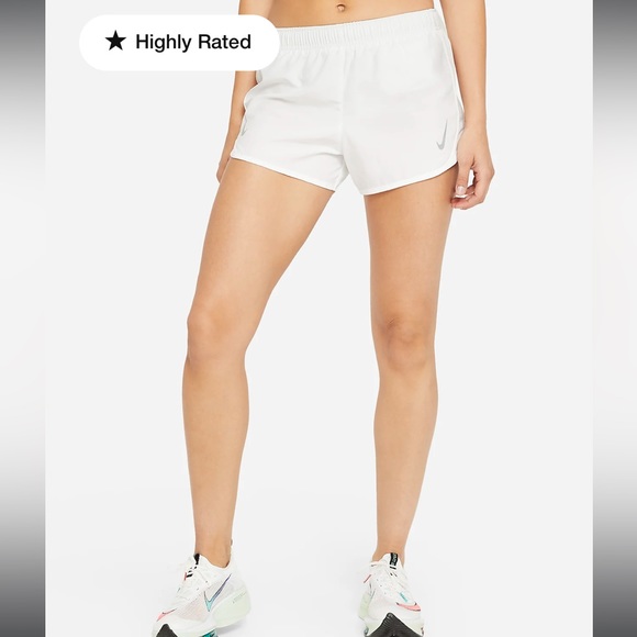 Nike | Shorts | Nike Tempo White Dri Fit Running Shorts L | Poshmark